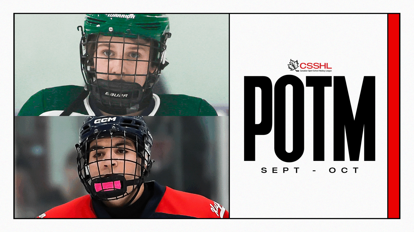 September/October 2025 Player of the Month Award Winners | Canadian ...